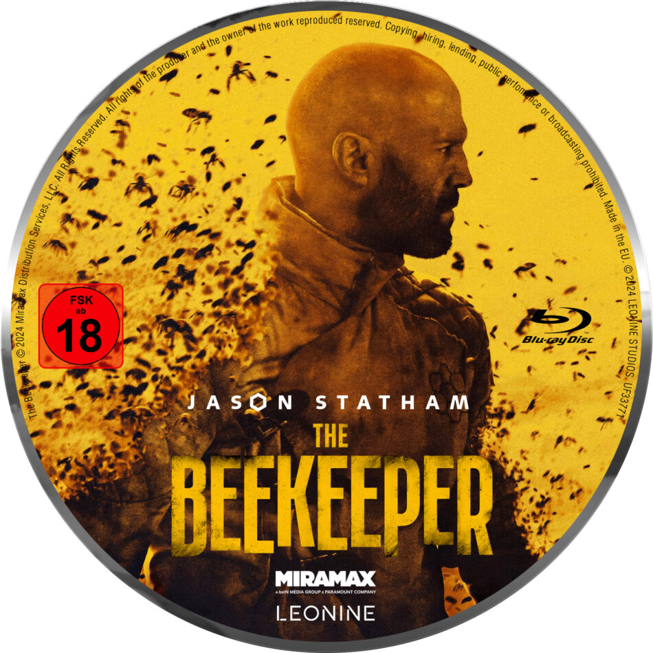 The Beekeeper Custom DE Blu-ray Disc - DVDcover.Com