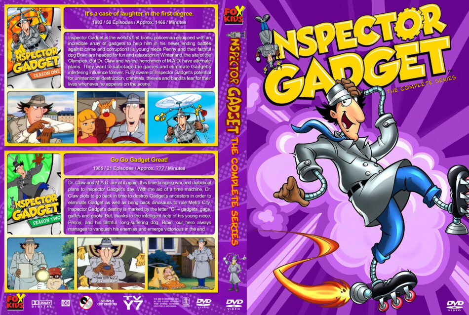 Inspector Gadget: The Complete Series R1 Custom DVD Cover - DVDcover.Com