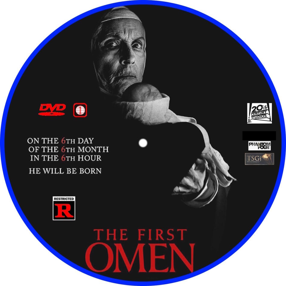 The First Omen (2024) R1 Custom DVD Label - DVDcover.Com