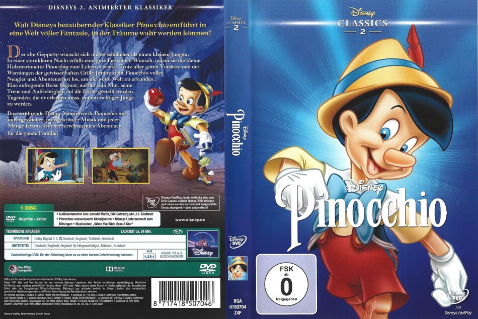 Pinocchio Dvd Cover