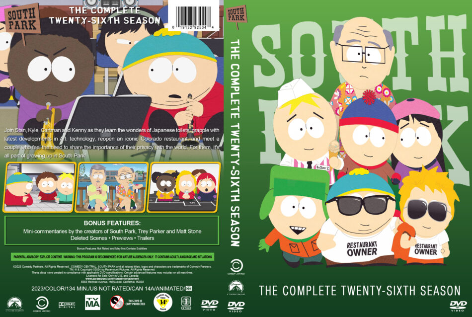 South Park - Season 26 R1 Custom DVD Cover & Label - DVDcover.Com