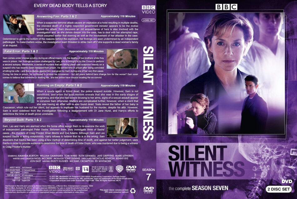 Silent Witness - Season 1 R1 Custom DVD Cover & Labels - DVDcover.Com