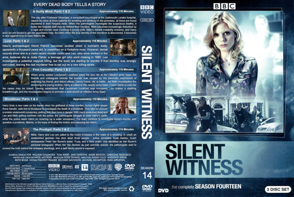 Silent Witness - Season 14 R1 Custom DVD Cover & Labels - DVDcover.Com
