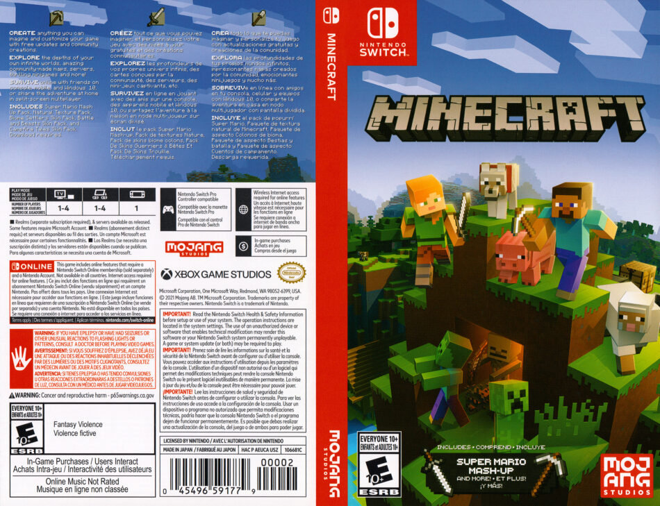 Minecraft NS DVD Cover - DVDcover.Com