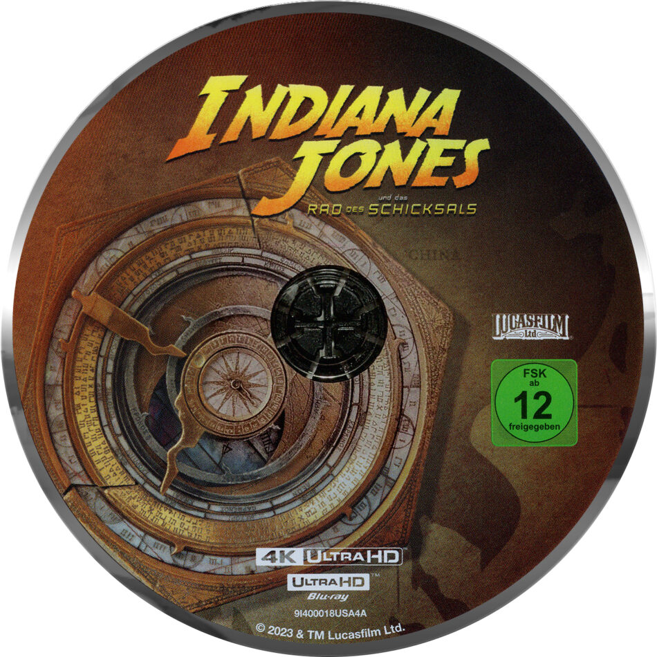 Indiana Jones und das Rad des Schicksals DE BD & UHD Labels - DVDcover.Com