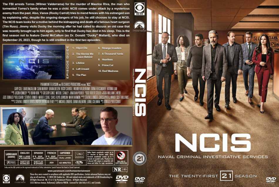NCIS - Season 21 R1 Custom DVD Cover & Labels - DVDcover.Com
