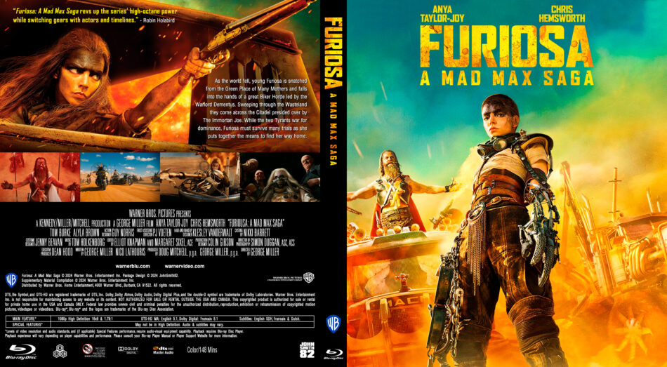 Furiosa: A Mad Max Saga (2024) Custom Blu-Ray Covers - DVDcover.Com