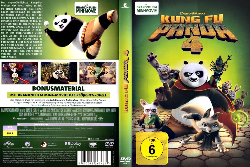 Kung Fu Panda 4 R2 DE DVD Cover - DVDcover.Com