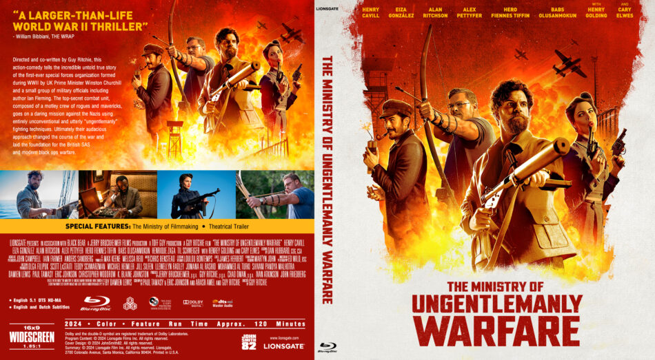 The Ministry of Ungentlemanly Warfare (2024) Custom Blu-Ray Covers ...