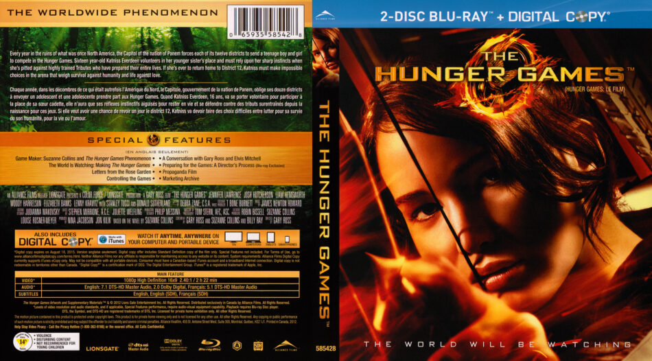 The Hunger Games (2012) Blu-Ray & DVD Cover - DVDcover.Com