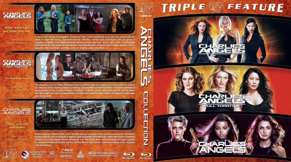 Charlie’s Angels Collection Custom Blu-Ray Cover - DVDcover.Com
