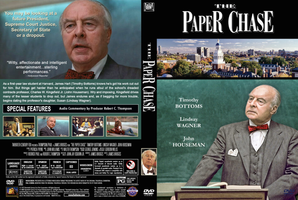 The Paper Chase R1 Custom DVD Cover & Label - DVDcover.Com