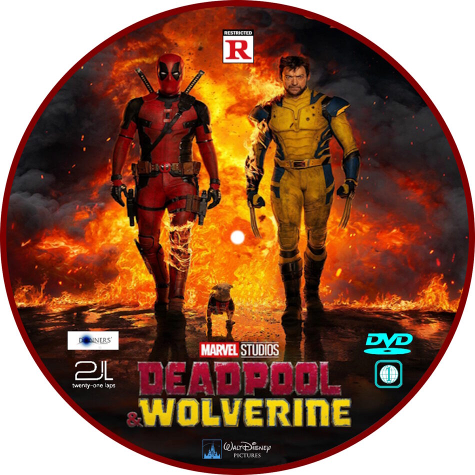 Deadpool And Wolverine (2024) R1 Custom DVD Label - DVDcover.Com