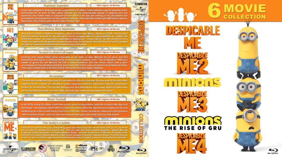 Despicable Me / Minions Collection Custom Blu-Ray Cover - DVDcover.Com