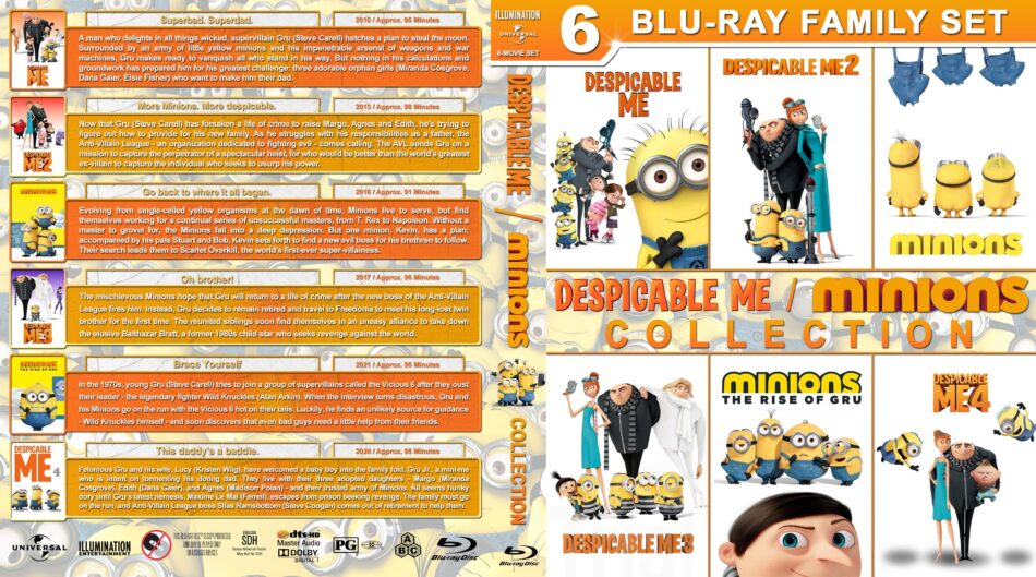 Despicable Me / Minions Collection Custom Blu-Ray Cover V2 - DVDcover.Com