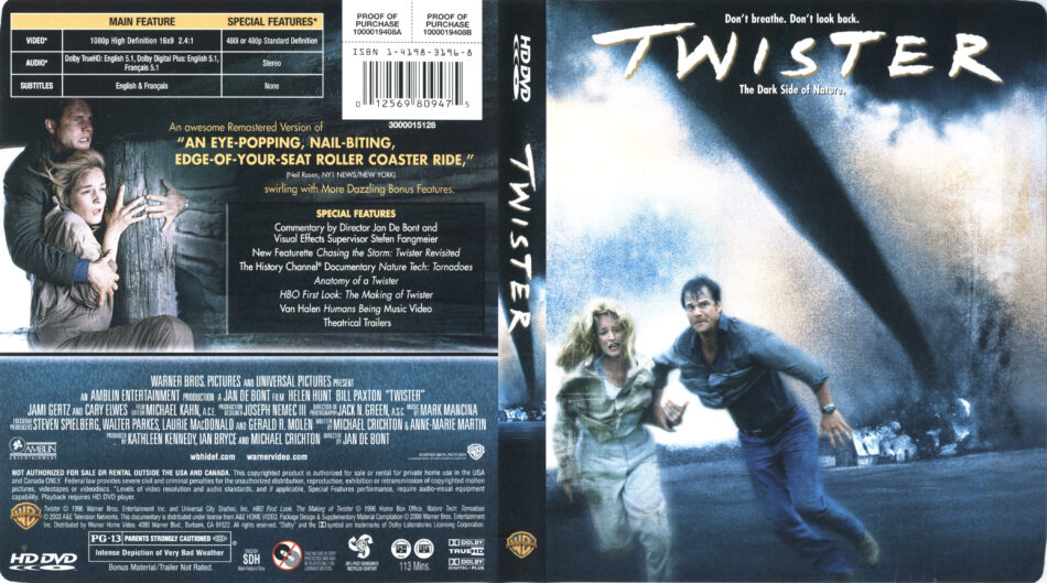 Twister HD DVD Cover & Label - DVDcover.Com