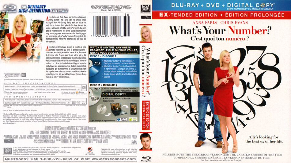 What's Your Number (2011) Blu-Ray & DVD Cover - DVDcover.Com