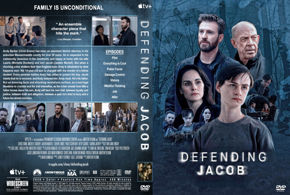 Defending Jacob (2020 mini-series) R1 Custom DVD Cover & Labels ...