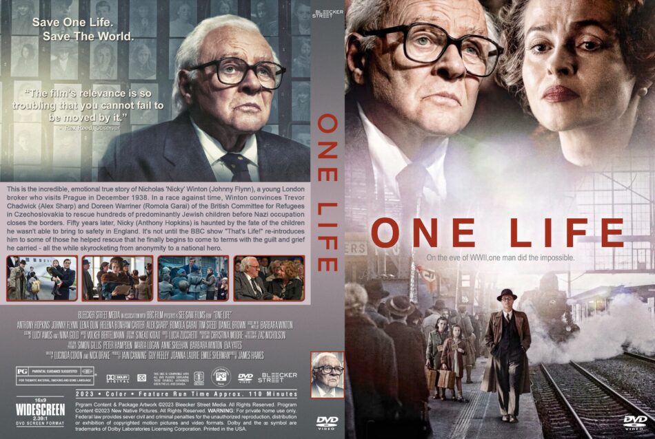 One Life (2023) R1 Custom DVD Cover & Label V2 - DVDcover.Com