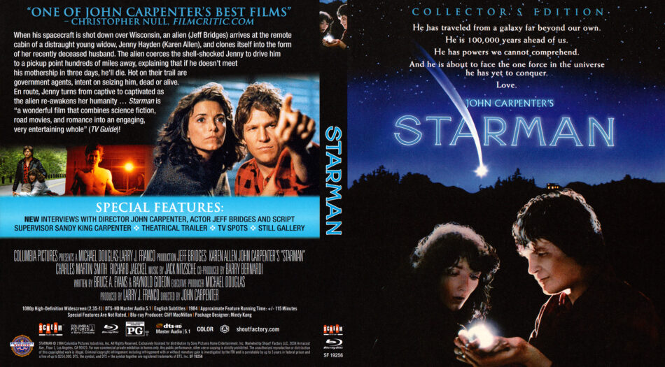 Starman (1984) Blu-Ray & DVD Cover - DVDcover.Com