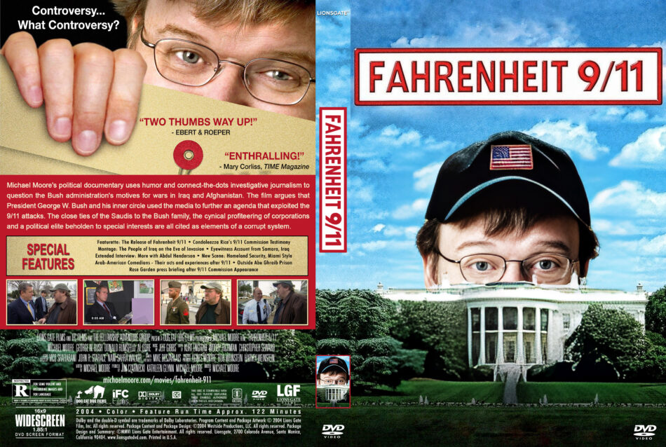 Fahrenheit 9/11 (2004) R1 Custom DVD Cover - DVDcover.Com