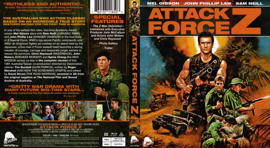 Attack Force Z (1980) Blu-Ray Cover - DVDcover.Com