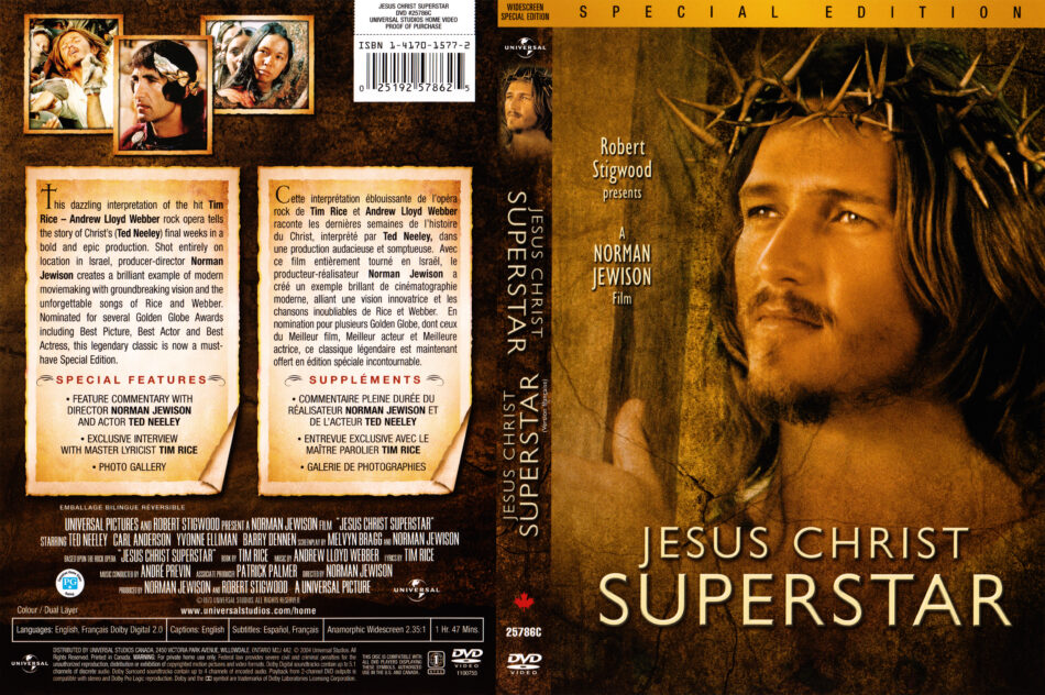 Jesus Christ Superstar (1973) R1 DVD Cover - DVDcover.Com