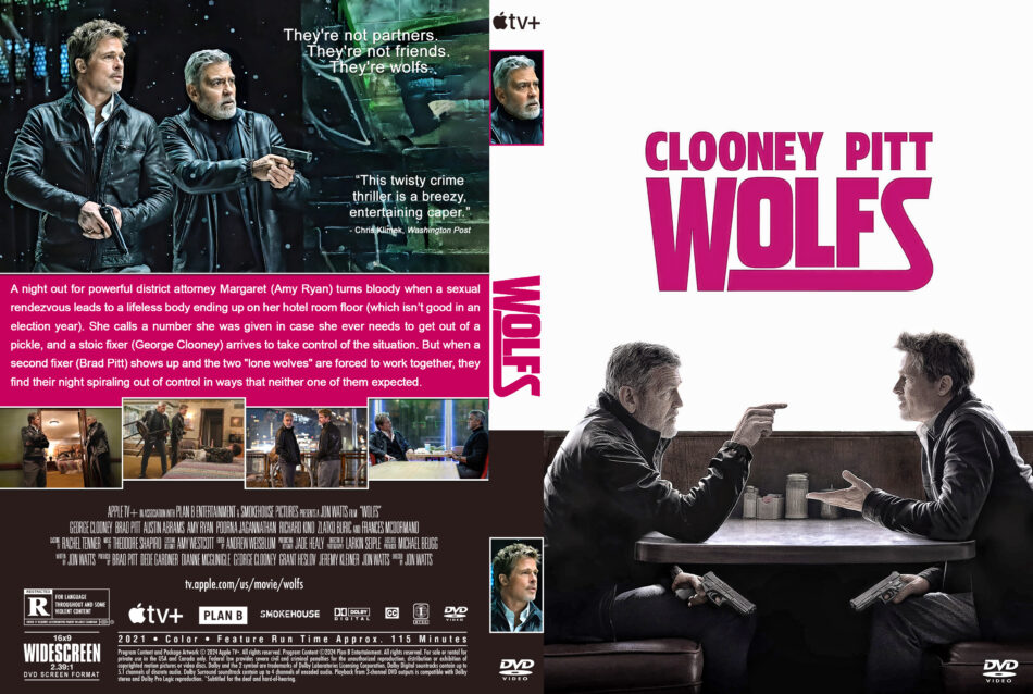 Wolfs (2024) R1 Custom DVD Cover & Label - DVDcover.Com