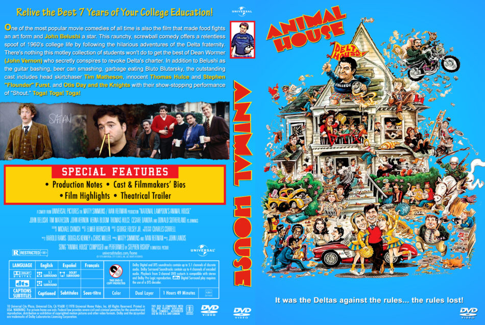 Animal House (1978) R1 Custom DVD Cover - DVDcover.Com