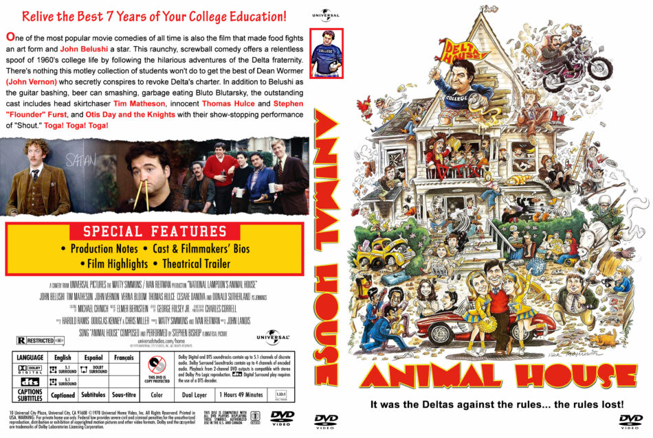 Animal House (1978) R1 Custom DVD Cover - DVDcover.Com