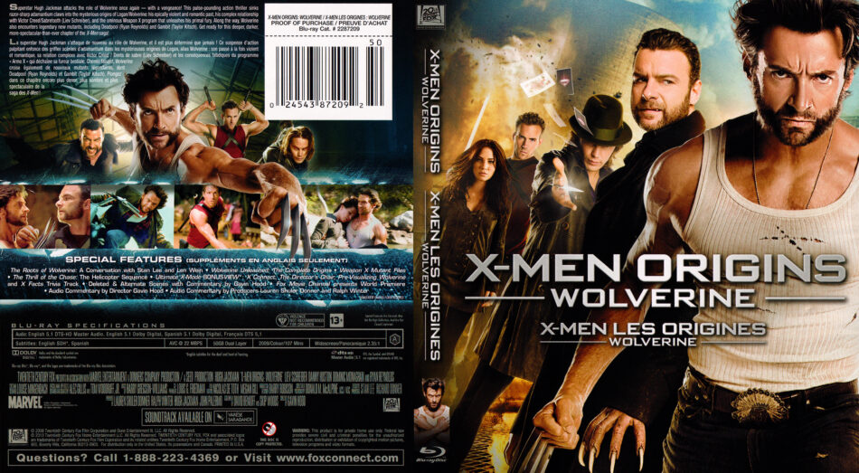 X-Men Origins: Wolverine / The Wolverine / Logan Triple Feature blu-ray ...