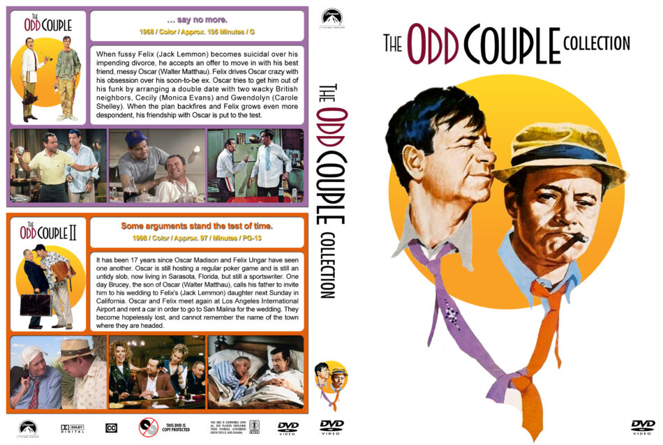 The Odd Couple Collection R1 Custom DVD Cover - DVDcover.Com