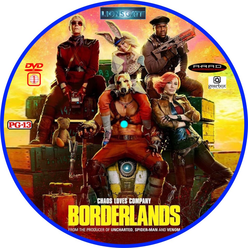 Borderlands (2024) R1 Custom DVD Label - DVDcover.Com