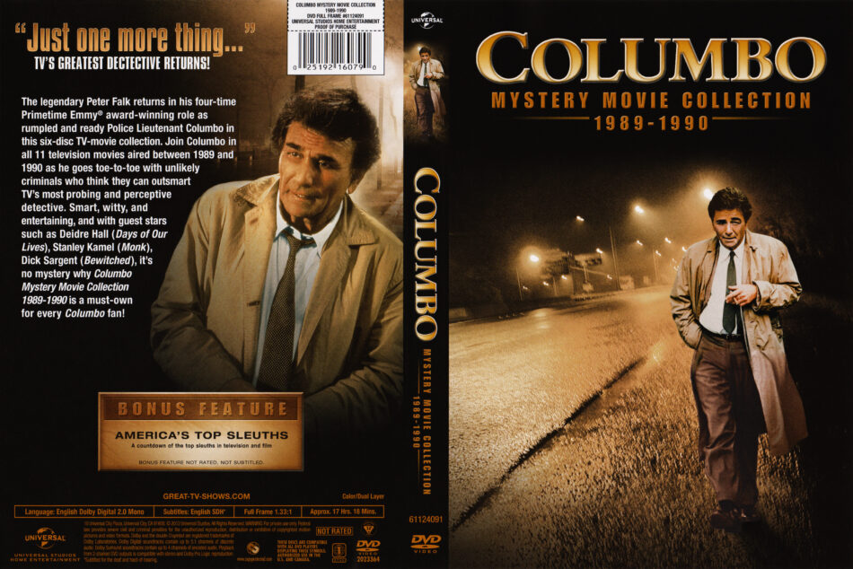 Columbo - Mystery Movie Collection (1989 - 1990) R1 DVD cover ...