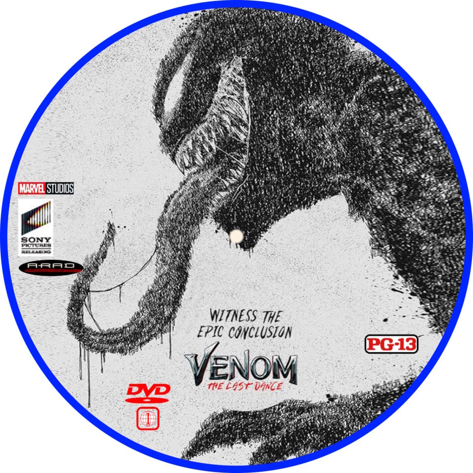 Venom: The Last Dance (2024) R1 Custom DVD Label - DVDcover.Com