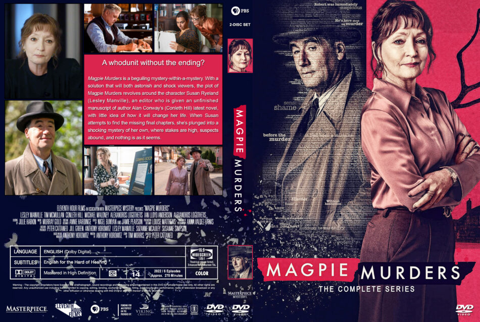 Magpie Murders - The Complete Series R1 Custom DVD Cover & Labels ...