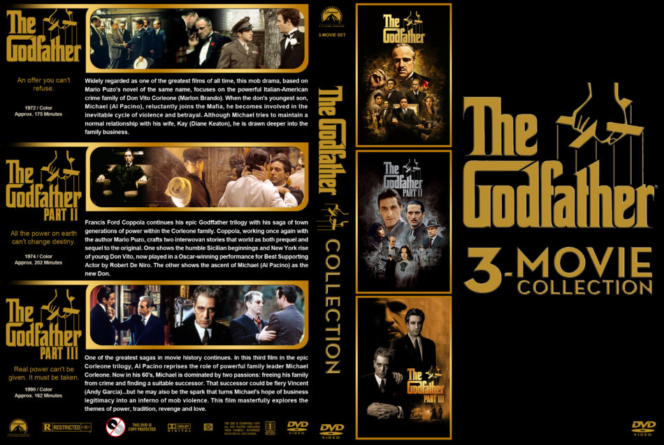 The Godfather: The Complete Saga R1 DVD Cover - DVDcover.Com