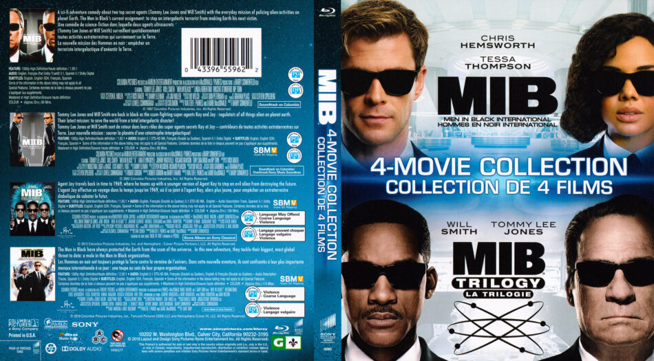 Men in Black 4-Movie Collection Blu-ray Cover - DVDcover.Com