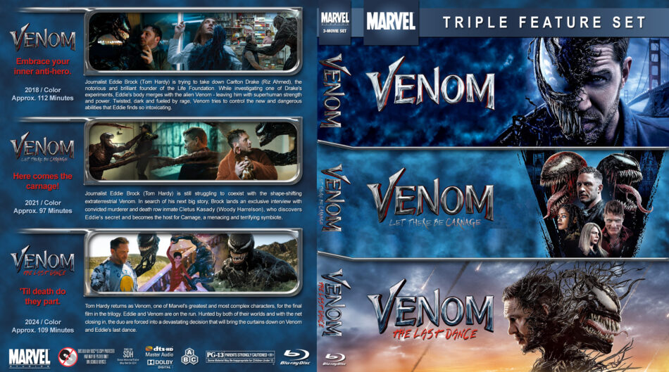 Venom: The Last Dance (2024) R1 Custom DVD Label - DVDcover.Com