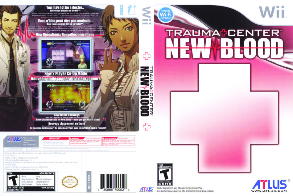 Trauma Center New Blood Wii Cover - DVDcover.Com
