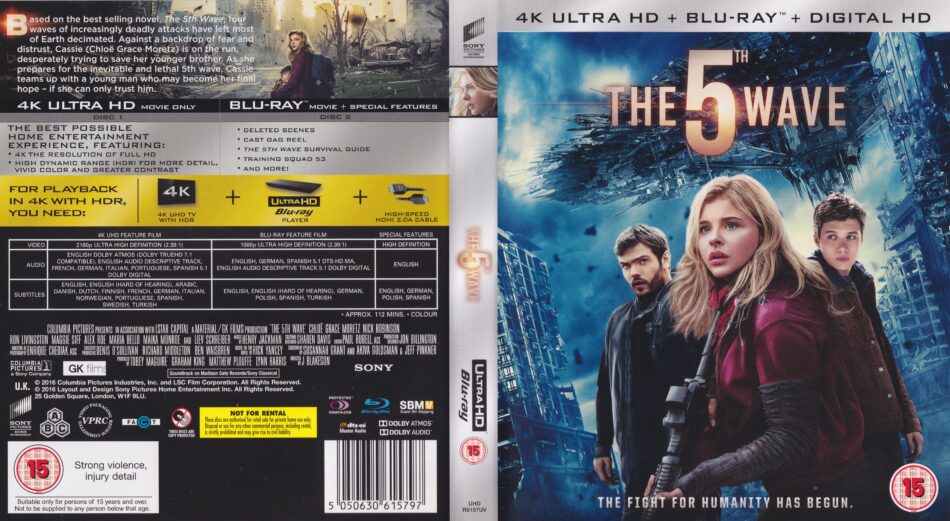 The Fifth Wave 4K UHD UK Cover - DVDcover.Com