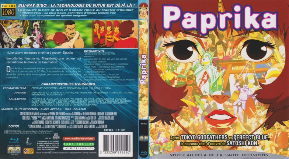 Paprika FR Blu-Ray Cover - DVDcover.Com