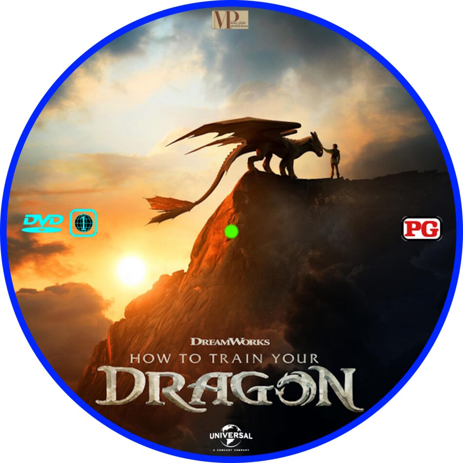 How To Train Your Dragon (2025) R1 Custom DVD Label - DVDcover.Com
