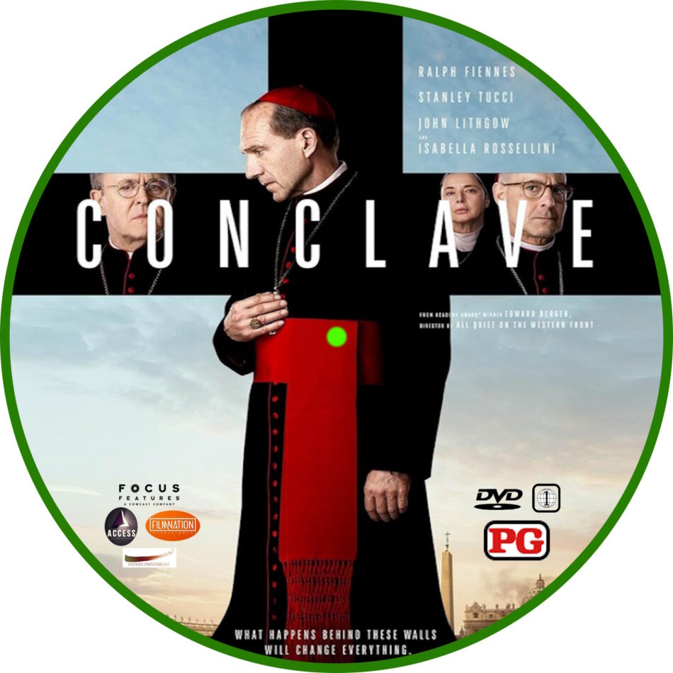 Conclave (2024) R1 Custom DVD Label - DVDcover.Com