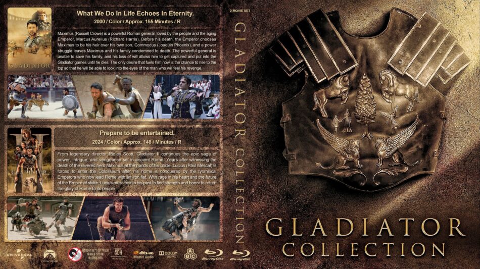 Gladiator Collection Custom Blu-Ray Cover - DVDcover.Com