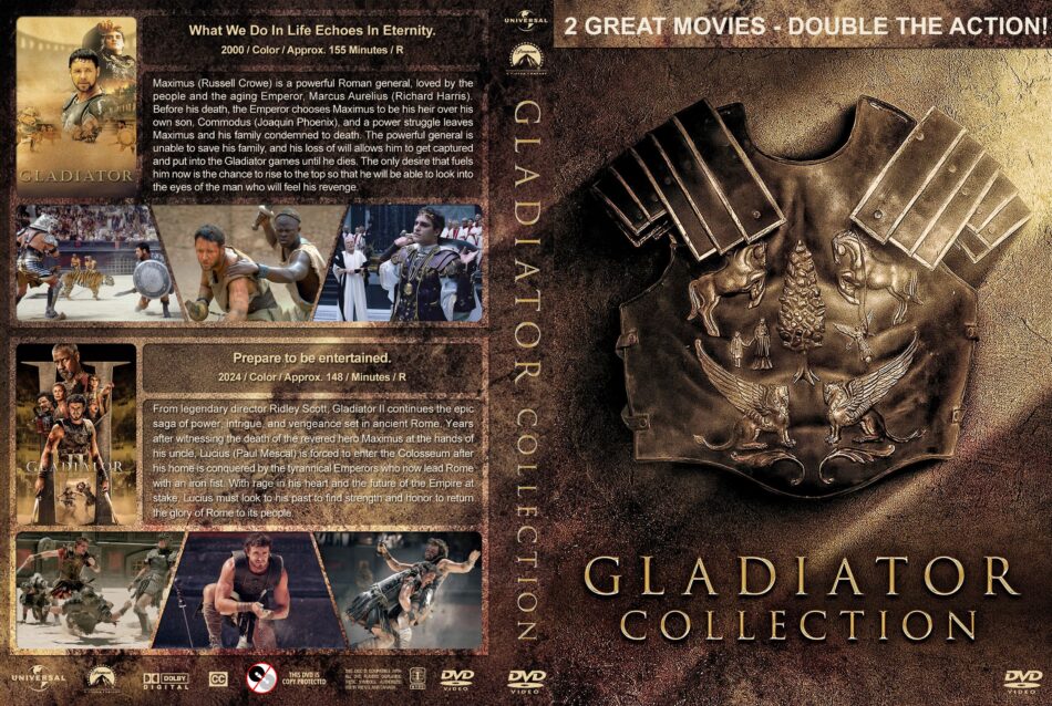 Gladiator Collection R1 Custom DVD Cover - DVDcover.Com
