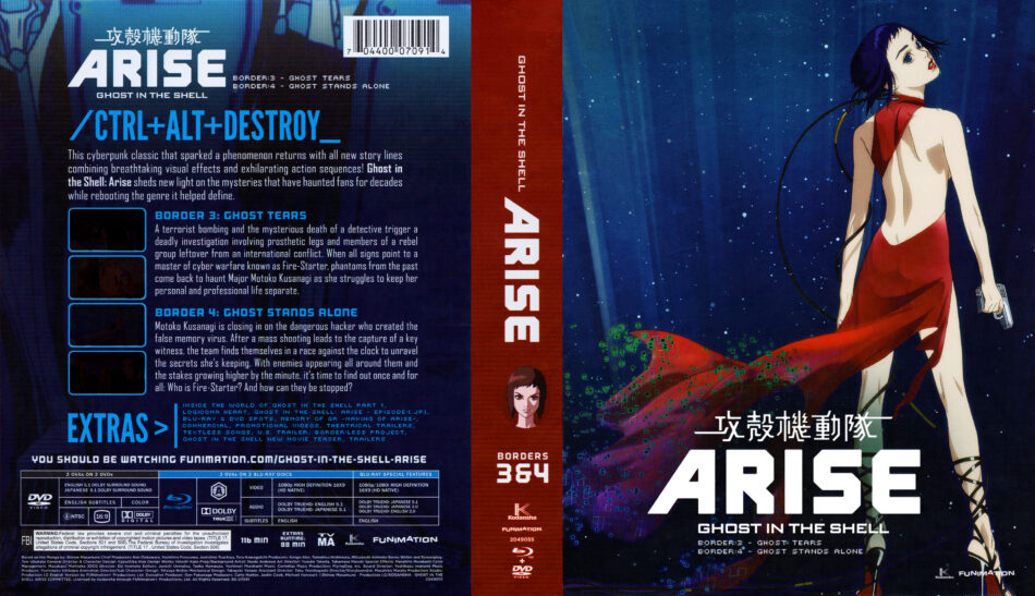 Ghost in the Shell Arise Blu-Ray & DVD Cover - DVDcover.Com