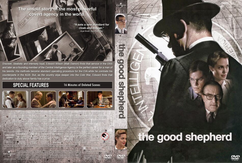 The Good Shepherd (2006) WS R1 - Movie DVD - CD label, DVD Cover, Front ...