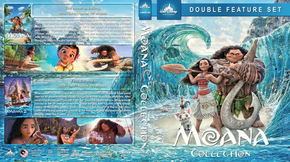 Moana 2 (2024) R1 Custom DVD Label - DVDcover.Com