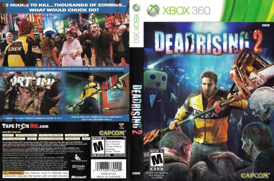 Dead Rising 2 (2010) XBOX 360 NTSC retail cover - DVDcover.Com